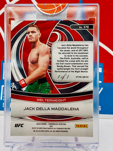 Panini Spectra 2023 UFC Rookie Card #1/1 – Dime City Sports Cards