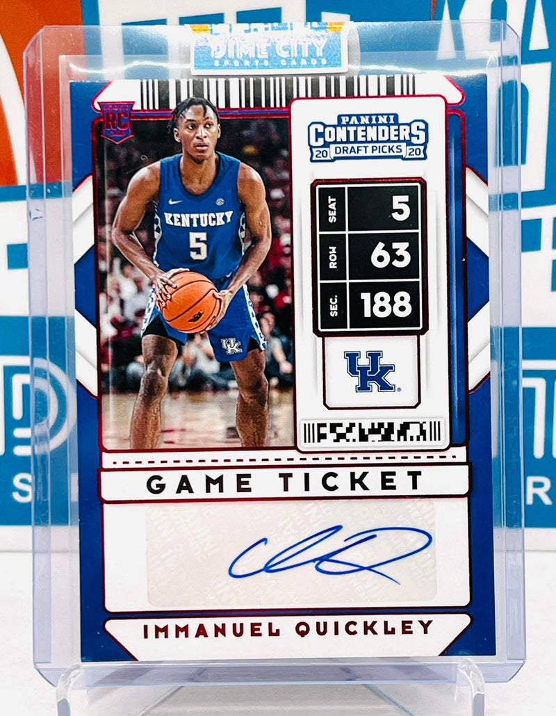 2020 Contenders Draft Pick Game Ticket Auto – Dime City Sports Cards